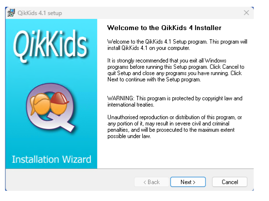 QIKKIDS Back Up Guide